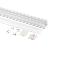 China 20mm Width U Shape Led Aluminum Profile PC Cover Kitchen Wardrobe Light for sale