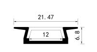 China Furniture Light Home Decoration Led Extrusion Channel For Led Strips Light Bar for sale
