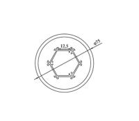China Aluminum Heat Sink Round Tube Suspension Led Extrusion Profile For Ceiling Lighting for sale