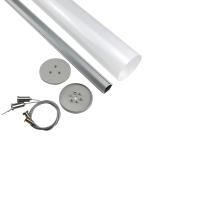 China Aluminum Heat Sink Round Tube Suspension Led Extrusion Profile For Ceiling Lighting for sale