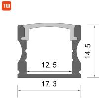China Anodizing Extruded Housing Aluminum Led Lighting Profile Surface Mounted for sale