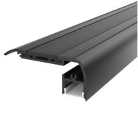 China Staircase Led Light Stair Mounted Led Aluminum Profile Black Anodized for sale