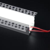 China 74mm Wide Recessed Led Aluminum Profile Channel Milky PC Cover Led Linear Light for sale