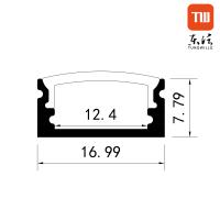 China 17X8mm New Design Wall Mounted LED Aluminum Profile For Kitchen Lighting for sale