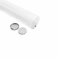 China 60mm PC Milky Cover Extrusion Suspended Led Aluminum Profile For Ceiling Lighting for sale