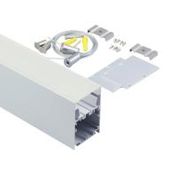 China 50x75mm Office Led Linear Light Suspended Led Profile For Pendant Light for sale