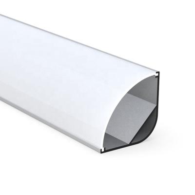 China White 30mm Corner Aluminum LED Strip Channel For Wardrobe Office for sale