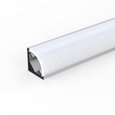 China Aluminum Alloy LED Strip Light Corner Profile Anodized painting For Indoor for sale