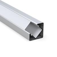 China Milky Corner LED Channel , Aluminum corner mount LED strip 18mm x 18mm for sale