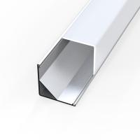 China OEM LED Strip Corner Channel ,  V Shaped Extrusion 45 Degree Aluminum LED Channel for sale