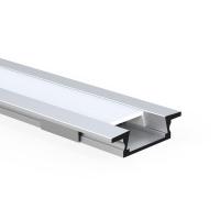 China Square Recessed LED Strip Channel , Recessed LED Extrusion For Cabinet Cupboard for sale