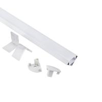 China Milky Corner LED Channel , Aluminum corner mount LED strip 18mm x 18mm for sale