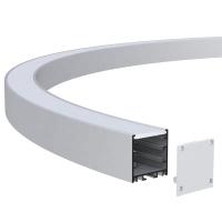 China Outdoor Round Circular LED Profile 6063 Aluminum Alloy Material For Ceiling for sale