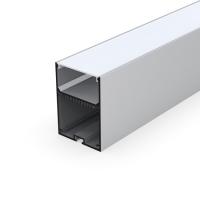 China Silver Suspended LED Profile 55mm X 70mm For Drywall Ceiling for sale