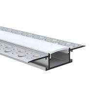 China Light Strip Recessed LED Channel Drywall Trimless Silver color for sale