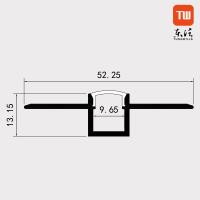 China Anodized Slim Plasterboard LED Profile For Cupboard Office Gym for sale