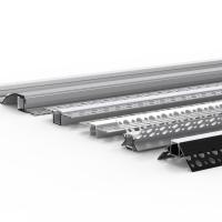 China Anodized Slim Plasterboard LED Profile For Cupboard Office Gym for sale