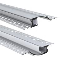 China U Shape Plasterboard LED Profile 6063 Aluminum Alloy Material for sale