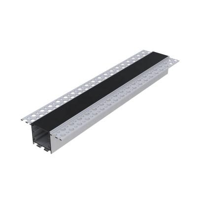 China Indoor Plasterboard LED Profile , Drywall LED Strip Silver White Black Color for sale