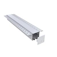 China Indoor Plasterboard LED Profile , Drywall LED Strip Silver White Black Color for sale