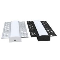 China Plaster Ceiling Black Aluminum LED Channel , Gypsum Profile Alloy 6063 Material for sale