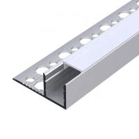 China Slim Trimless Plasterboard Flush Mounted Aluminium LED Profile Channel For Ceiling for sale