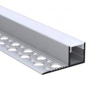 China Slim Trimless Plasterboard Flush Mounted Aluminium LED Profile Channel For Ceiling for sale