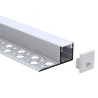 China Slim Trimless Plasterboard Flush Mounted Aluminium LED Profile Channel For Ceiling for sale