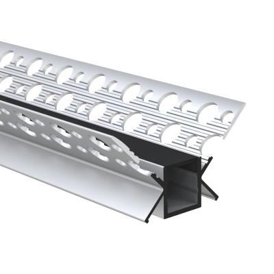 China 13mm Wide Recessed Plasterboard LED Profile For Architectural Gypsum Ceiling for sale