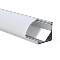 China Black Corner LED Profile 16MM x 16MM Aluminum Alloy Material For LED Strip for sale