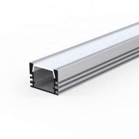 China Aluminium LED Strip Light Recessed Channel Anodized Painting Silver Color for sale