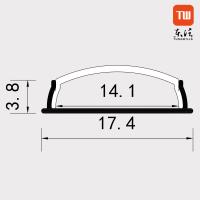 China Channel Bendable LED Strip Light Aluminum Profile With Anodized Painting for sale