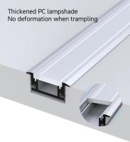 China U Shape Recessed LED Profiles Channel Anodized painting For Floor Lighting for sale