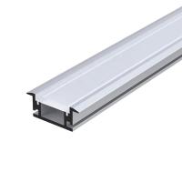 China U Shape Recessed LED Profiles Channel Anodized painting For Floor Lighting for sale
