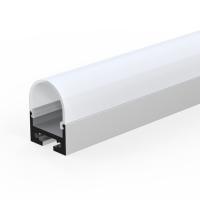 China Industrial Surface Mounted LED Profile Black Anodized for Wardrobe Cinema for sale
