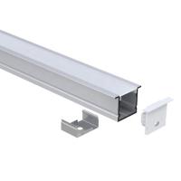 China V Shape Recessed Aluminium Extrusion For LED Strip Black Silver white color for sale
