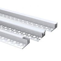 China 35mm Aluminum Plasterboard LED Profile Silver Color With Diffuser for sale