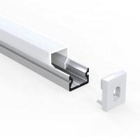 China 6063 Aluminum Alloy Surface Mounted LED Profile with Bending Decoiling Processing for sale