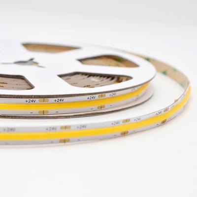 China Warm White COB 3000k LED Strip Light 8mm Dotless For Lighting Decoration for sale
