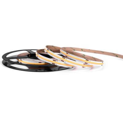 China 6000K CRI90 COB LED Strips Light Dimmable DC12V 24V For Indoor Lighting for sale