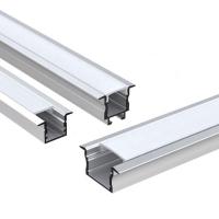 China Ultra Bright Recessed LED Profiles , Silver Extruded Aluminum LED Housing for sale