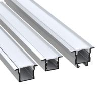 China Ultra Bright Recessed LED Profiles , Silver Extruded Aluminum LED Housing for sale