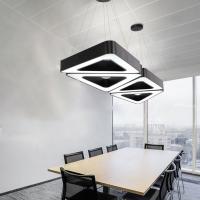 China Black Galvanized LED Linear Lights , Triangle Industrial Linear Pendant Lighting OEM for sale