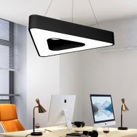 China Black Galvanized LED Linear Lights , Triangle Industrial Linear Pendant Lighting OEM for sale