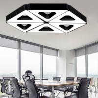 China Black Galvanized LED Linear Lights , Triangle Industrial Linear Pendant Lighting OEM for sale