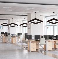 China Suspension LED Linear Lights , Square 4 Foot LED Suspended Linear Fixture for sale