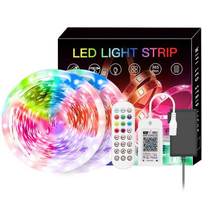 China IP65 Wifi Smart LED Strip Lights 5 Meter 10 Meter 15 Meter Length for sale
