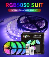 China Flexible TV Background Lighting Strip , 5m LED Indoor Strip Lights RGB 5050 12V for sale