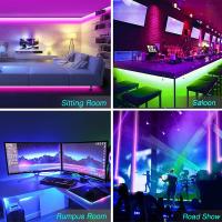 China 5050 RGB Smart LED Strip Lights 10 Meters Bluetooth APP Control OEM for sale