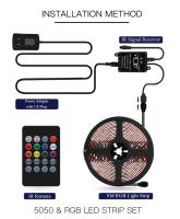 China Bluetooth APP Control 5050 RGB LED Strip Waterproof For Indoor Outdoor Decoration for sale